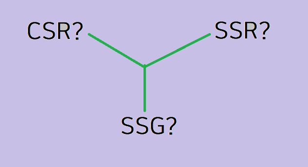 CSR, SSR, SSG의 차이